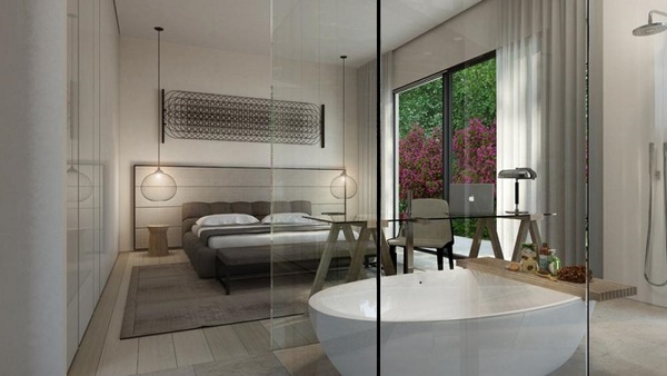 Open Bathroom Concept for Your Master Bedroom - Chic Home Life