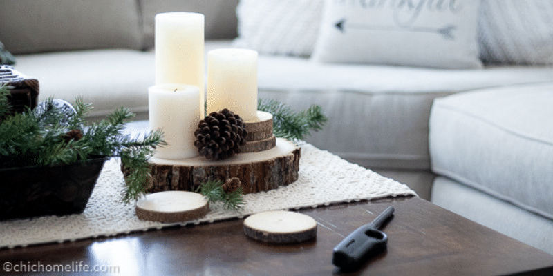 5 Inexpensive Ways To Add Winter Decor To Your Family Room. - Chic Home ...